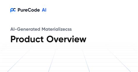 Craft Great Materialize Css Product Overviews With Ai Tools