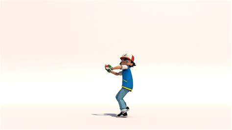 Ash Ketchum Satoshi Main 3d Turbosquid 1599351