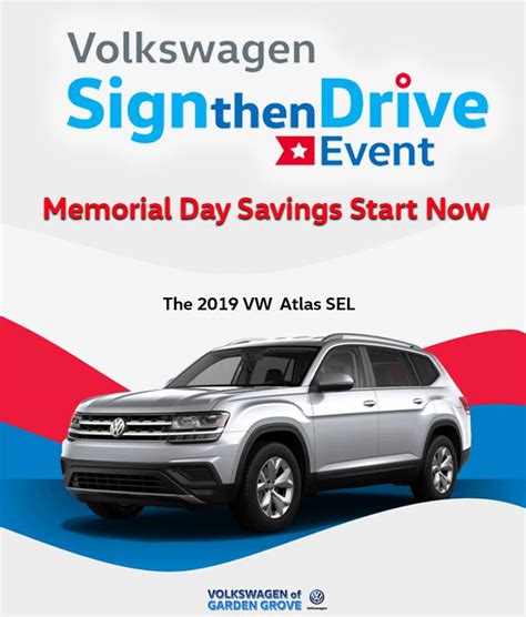 Memorial Day Savings Start Volkswagen Of Garden Grove