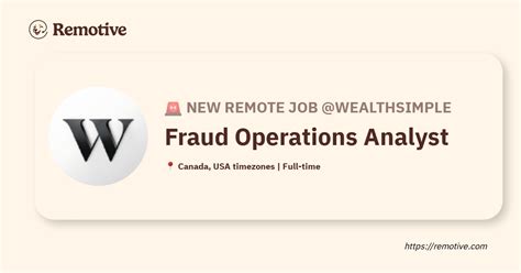 [hiring] fraud operations analyst wealthsimple