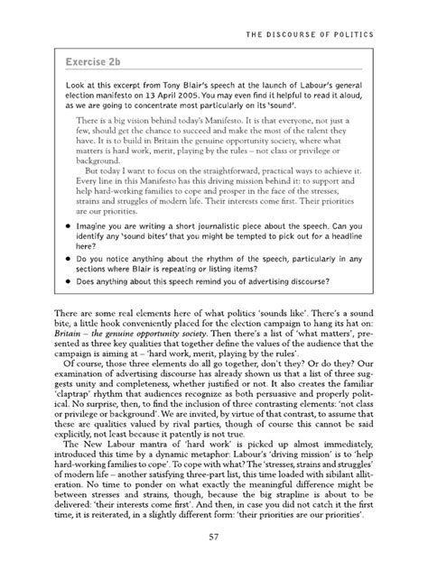 Political Discourse Ex 2b Pdf