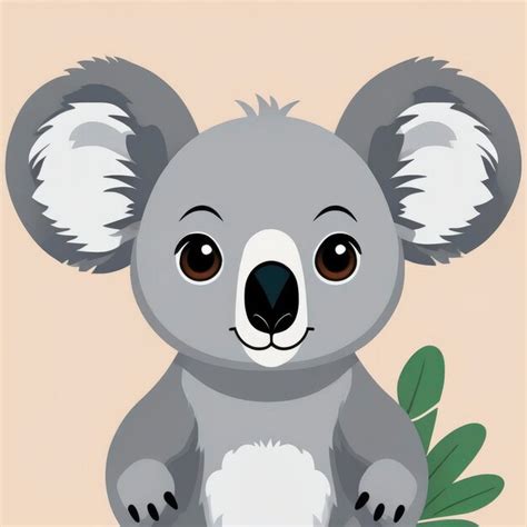Premium Ai Image Koala Clipart Vector Logo Icon Design Illustration