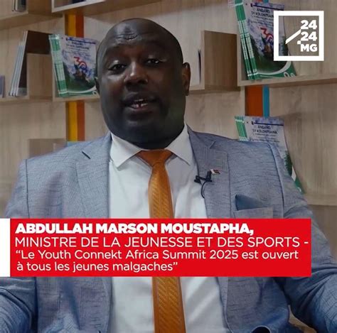 Abdullah Marson Moustapha Ministre De La Jeunesse Et Des Sports Le