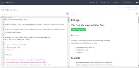 Writing A README File Using Dillinger Nucleio Information Services