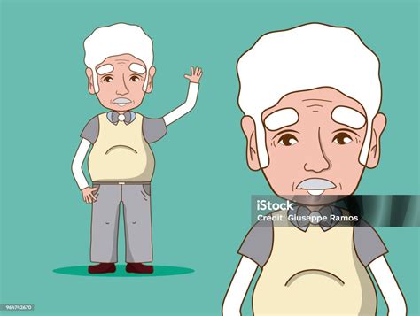 Kartun Kakek Lucu Ilustrasi Stok Unduh Gambar Sekarang Cinta