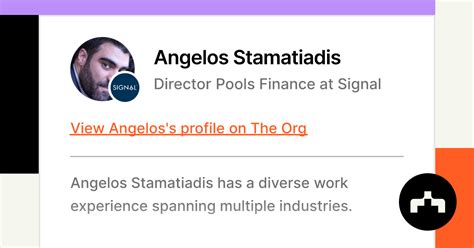 Angelos Stamatiadis Director Pools Finance At Signal The Org