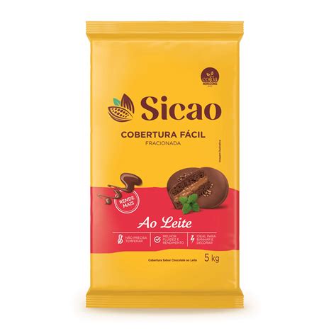 Chocolate Ao Leite Cobertura Fracionada Sicao 5Kg 1 Unidade