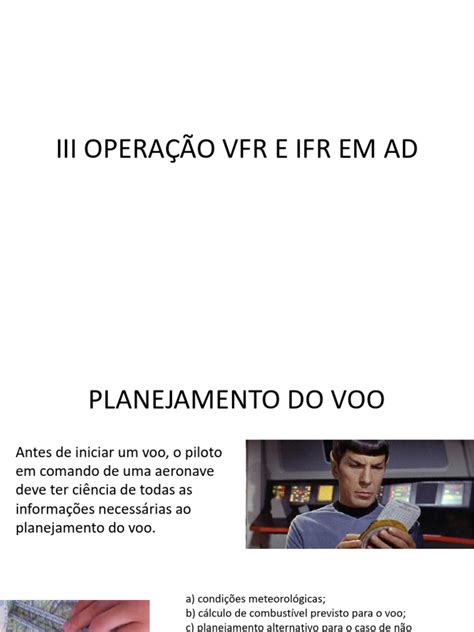 3 Operação Vfr E Ifr Em Ad Pdf Aeroporto Pista