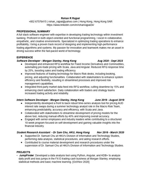 Rohan Rajpal Cv March 2024 Pdf Scala Programming Language