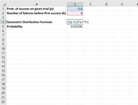 How To Use The Geometric Distribution In Excel