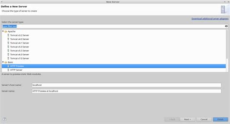 only the tomcat v8 0 is not shown in eclipse while defining a new