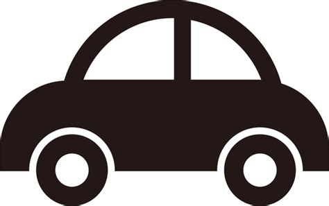 自動車・アイコン ピクトグラム 黒1色イラスト No 1691544／無料イラストなら「イラストac」