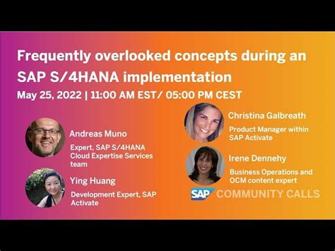 Free Video Frequently Overlooked Concepts During Sap S4hana