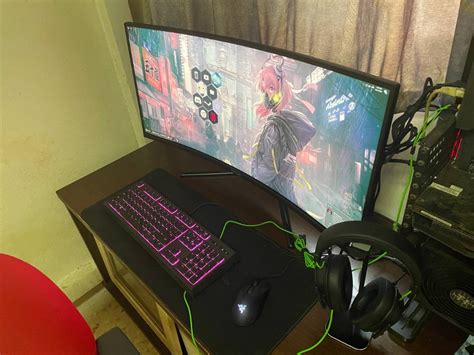 Gaming Desktop Whole Set Includes Monitor Mouse Keyboard Computers And Tech Desktops On Carousell