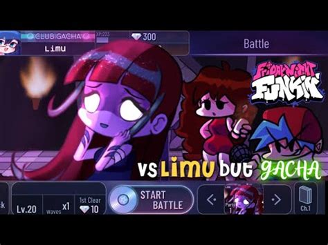 FNF VS LIMU Azure Encounter Song FNFxGachaxArt Gacha Studio
