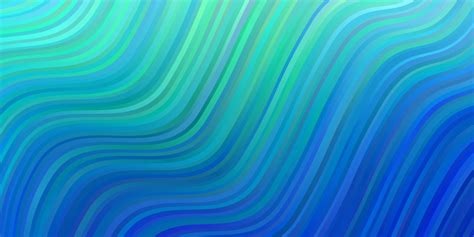 Light Blue Green Vector Template With Curves Illustration In Halftone Style With Gradient Curves