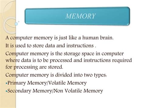 Memory Storage Devices PPTX