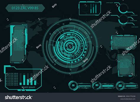 Digital Interface Hud Elements Set Pack Stock Vector Royalty Free Shutterstock
