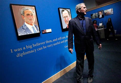 George Bush Painting World Leaders