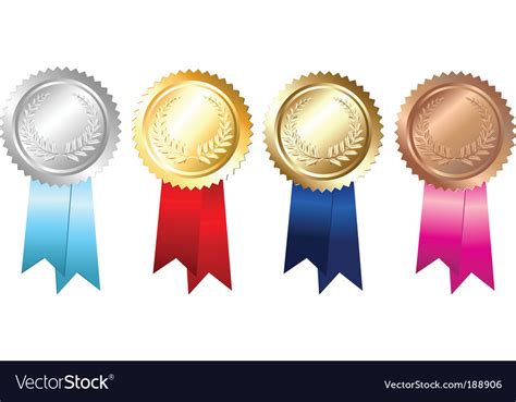 Medals Royalty Free Vector Image Vectorstock