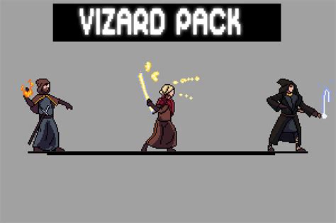 Free Wizard Sprite Sheets Pixel Art Behance