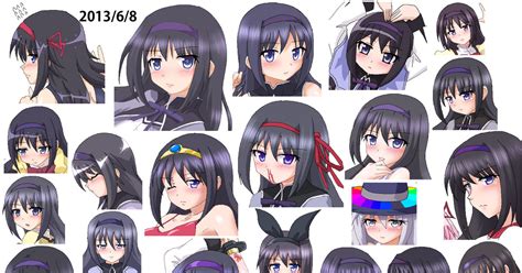 魔法少女まどかマギカ 暁美ほむら クール恥じらい照れ顔集② 暫＠阪急と能勢電のイラスト Pixiv