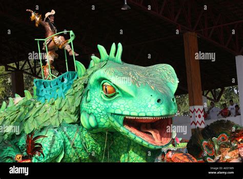Brazil Dancer Dance At The Boi Bumba Parintins Show Carnival South