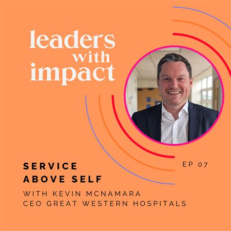 Kevin Mcnamara Ceo Leading In The National Health Service — Sunday Skies