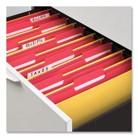 Top Tab File Folders 13 Cut Tabs Assorted Legal Size 075