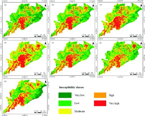 Forest Fire Susceptibility Maps Using A Fr B Cf C Nrf D í