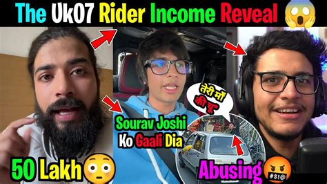Sourav Joshi Ko Gaali Diya 🤬 The Uk07 Rider Monthly Income Reveal