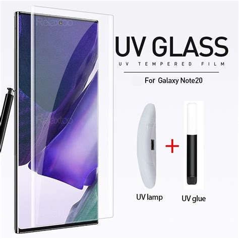 Vidrio Curvo Samsung Note Sistema Uv Glass Pega En Toda La Pantalla Slink Premium Cases