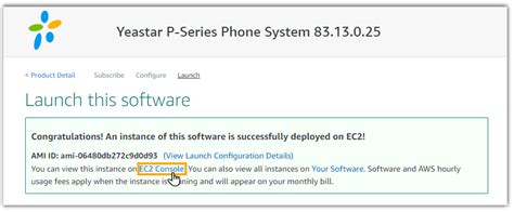 Install Yeastar P Series Software Edition On Amazon Aws From Aws Marketplace