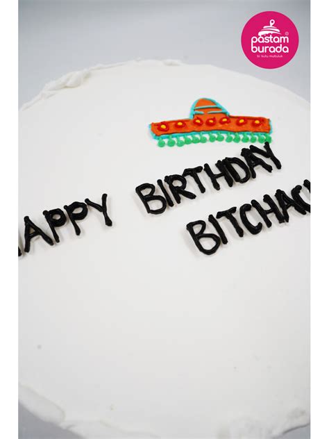 Çizim Detay Beyaz Naked Cake