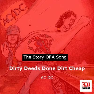 The Story Of A Song Dirty Deeds Done Dirt Cheap AC DC