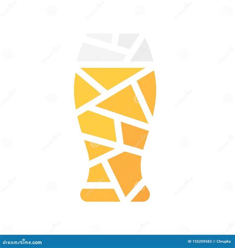 Geometric Beer Glass Stock Vector Illustration Of Brewery 155209583