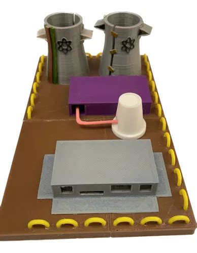 Simpsons Figura Concurso Maqueta Planta Nuclear De Homero 3d Cuotas