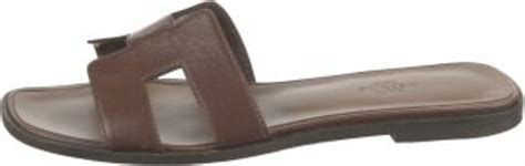 Hermes Vintage Oran Slides Shopstyle