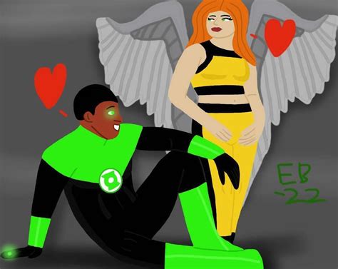 Green Lanternhawkgirl Love Portrait Redux By Leck Zilla On Deviantart