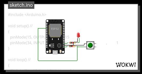 62数字输入 开关输入ino Wokwi Esp32 Stm32 Arduino Simulator