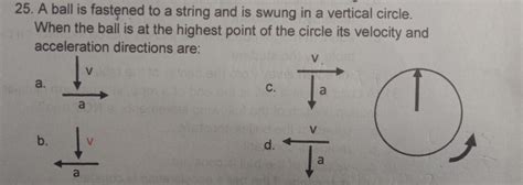 Answered A Ball Is Fastened To A String And Is Bartleby