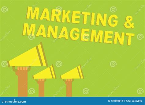 Word Writing Text Marketing And Management Business Concept For