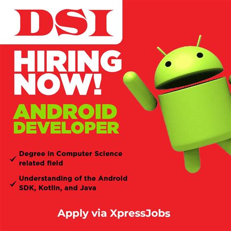 Xpressjobs On Linkedin Dsi Androiddeveloper Jobopening Techjobs