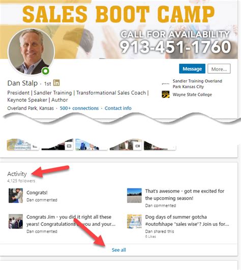 How To View Your Connections Recent Activity On Linkedin Rebar Business Builders