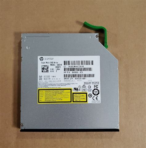 Hp Te01 Dvdrw Drive Slim W Black Front Bezel 849055 6c5 853885 800