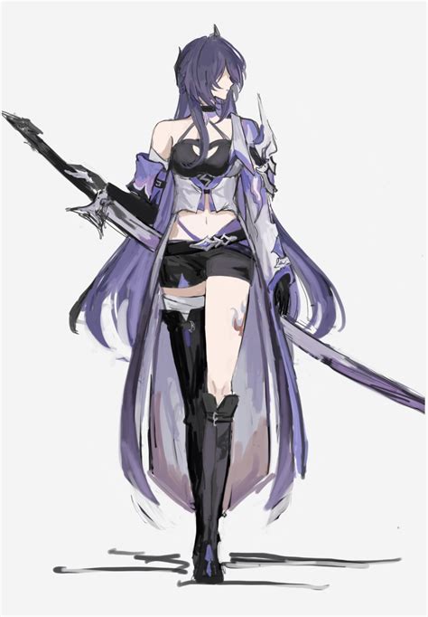 Acheron Honkai And 1 More Drawn By F Ron Danbooru