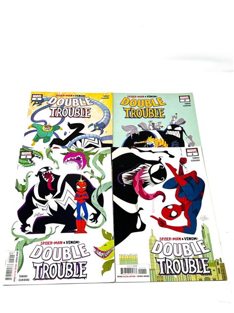 Spider Man And Venom Double Trouble 1 4 Complete Set The Unreality