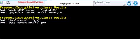 Java Encoding Decoding By Frequency Computer Science Homework Help