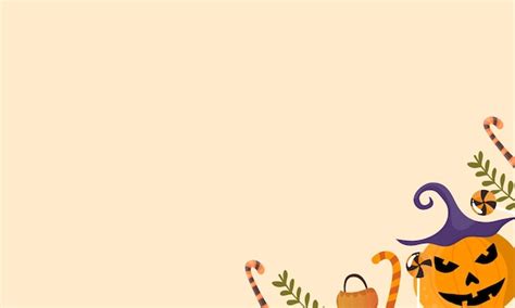 Premium Vector Vector Halloween Background In Flat Design