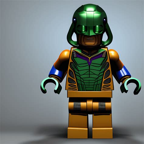 Kang The Conqueror 3d Lego Style Sandbox Style Cinematic Lighting